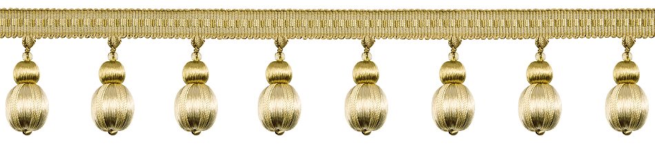 Hallis Antoinette Ball Fringe Trimming Gold – Just Poles | Curtain ...