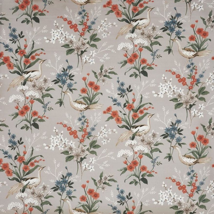 Prestigious Textiles Jasmine Jade Umber Fabric – Just Poles